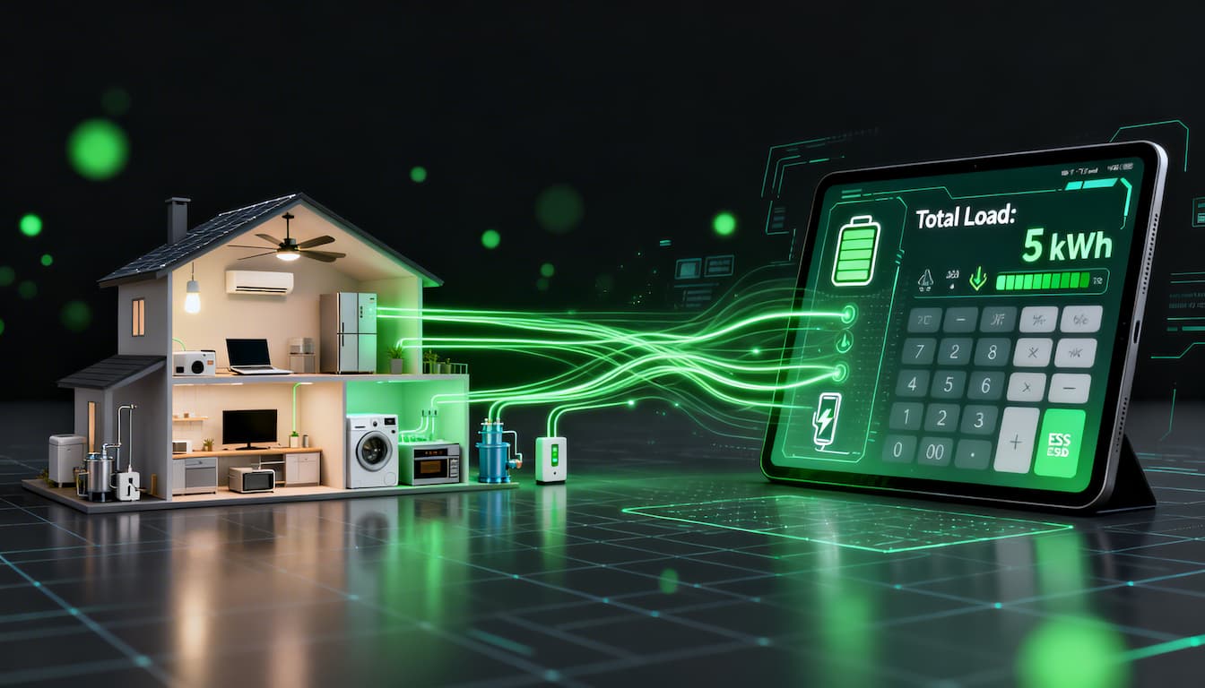 Home Load Calculator – Find Inverter, Battery & ESS Size